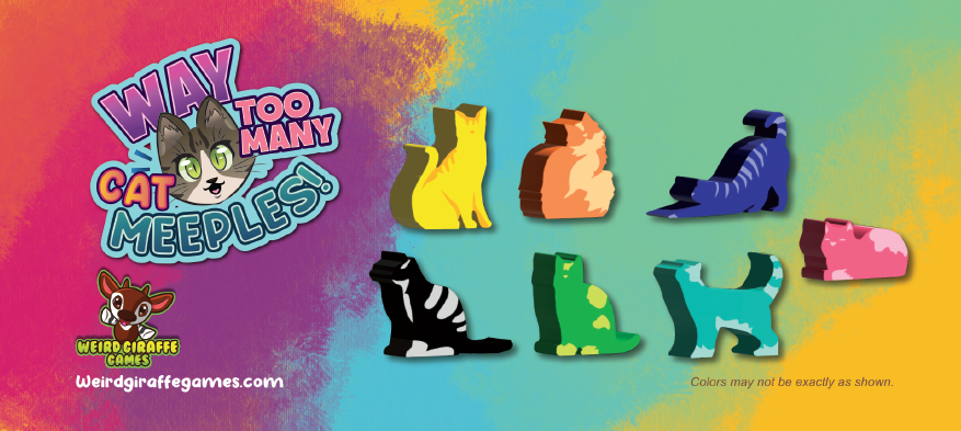 Way Too Many Cats: Meeples | Weird Giraffe Games