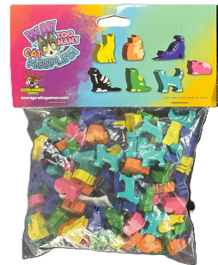 Way Too Many Cats: Meeples | Weird Giraffe Games